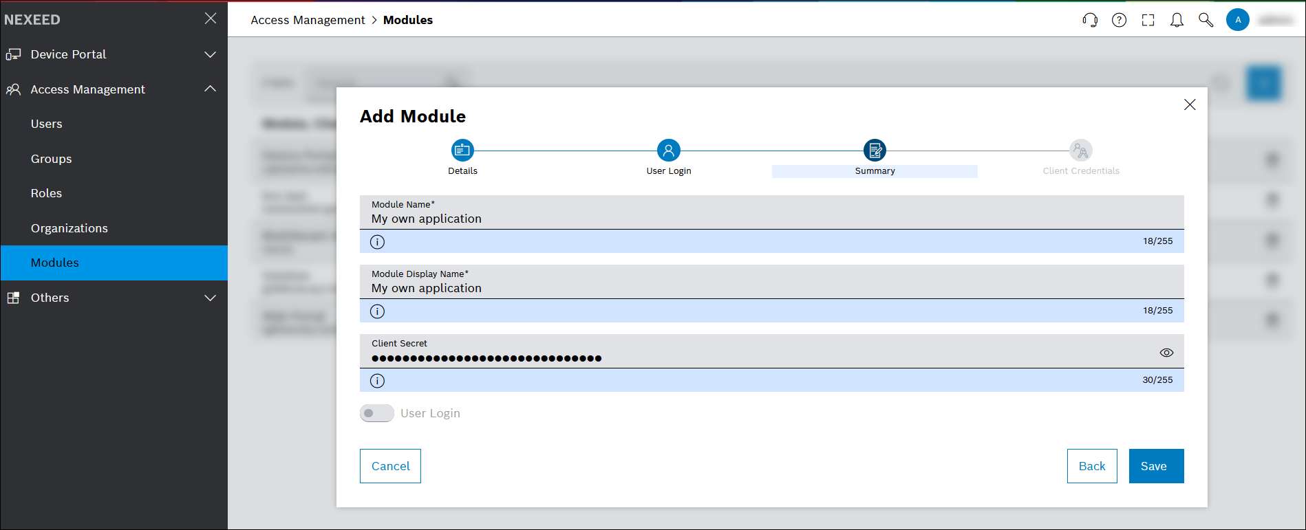 Create a new module for accessing Device Portal data :: Nexeed Learning ...
